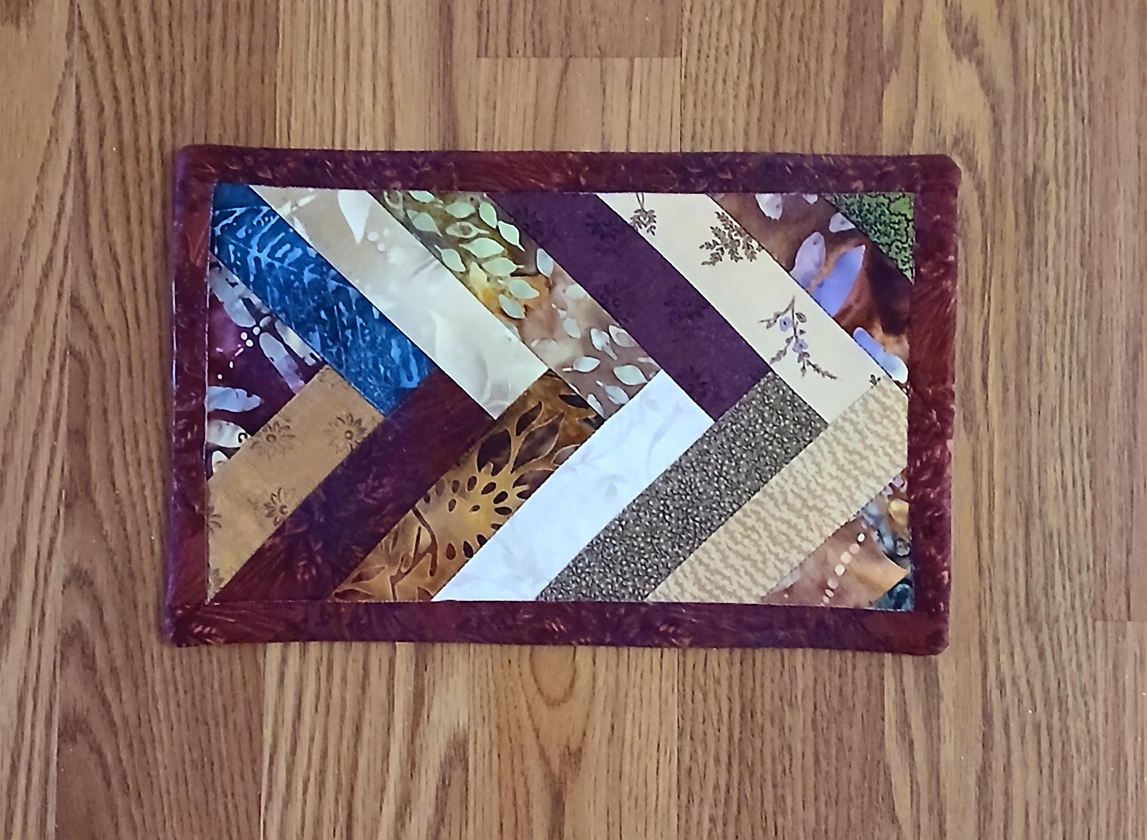 Scrappy Braid - Mug Rug Scrap Quilt PDF Pattern, Pieced Jellyroll ...
