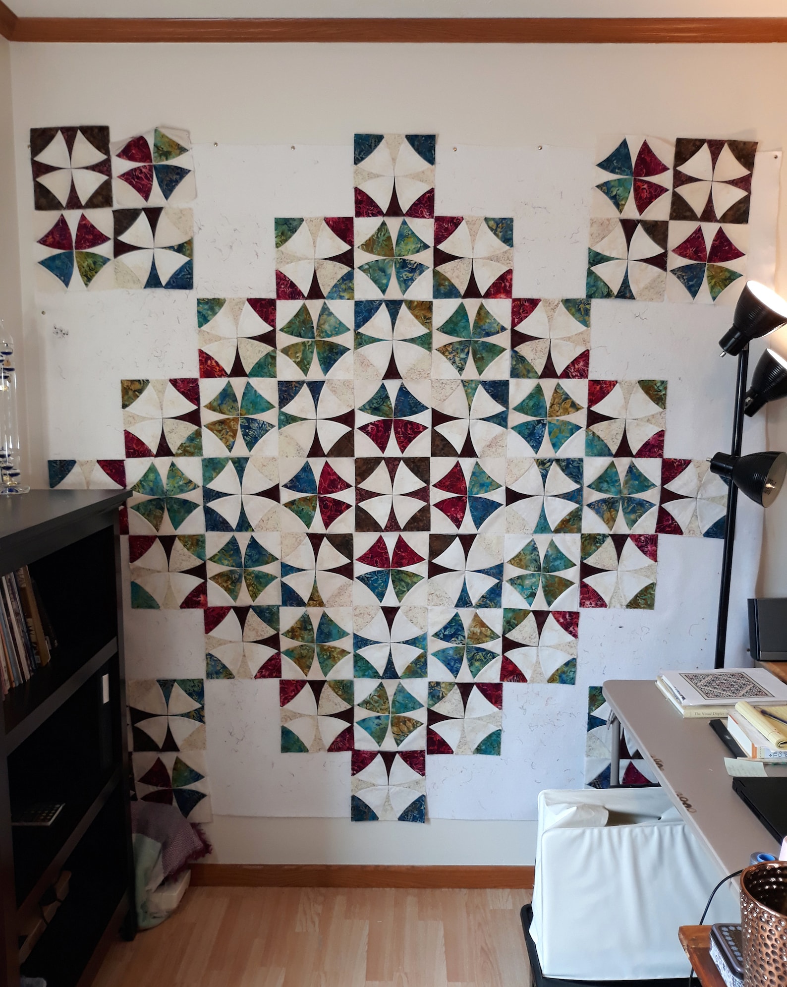 Winding Ways in Bloom - Quilt PDF Pattern, Pieced Winding Ways Blocks ...