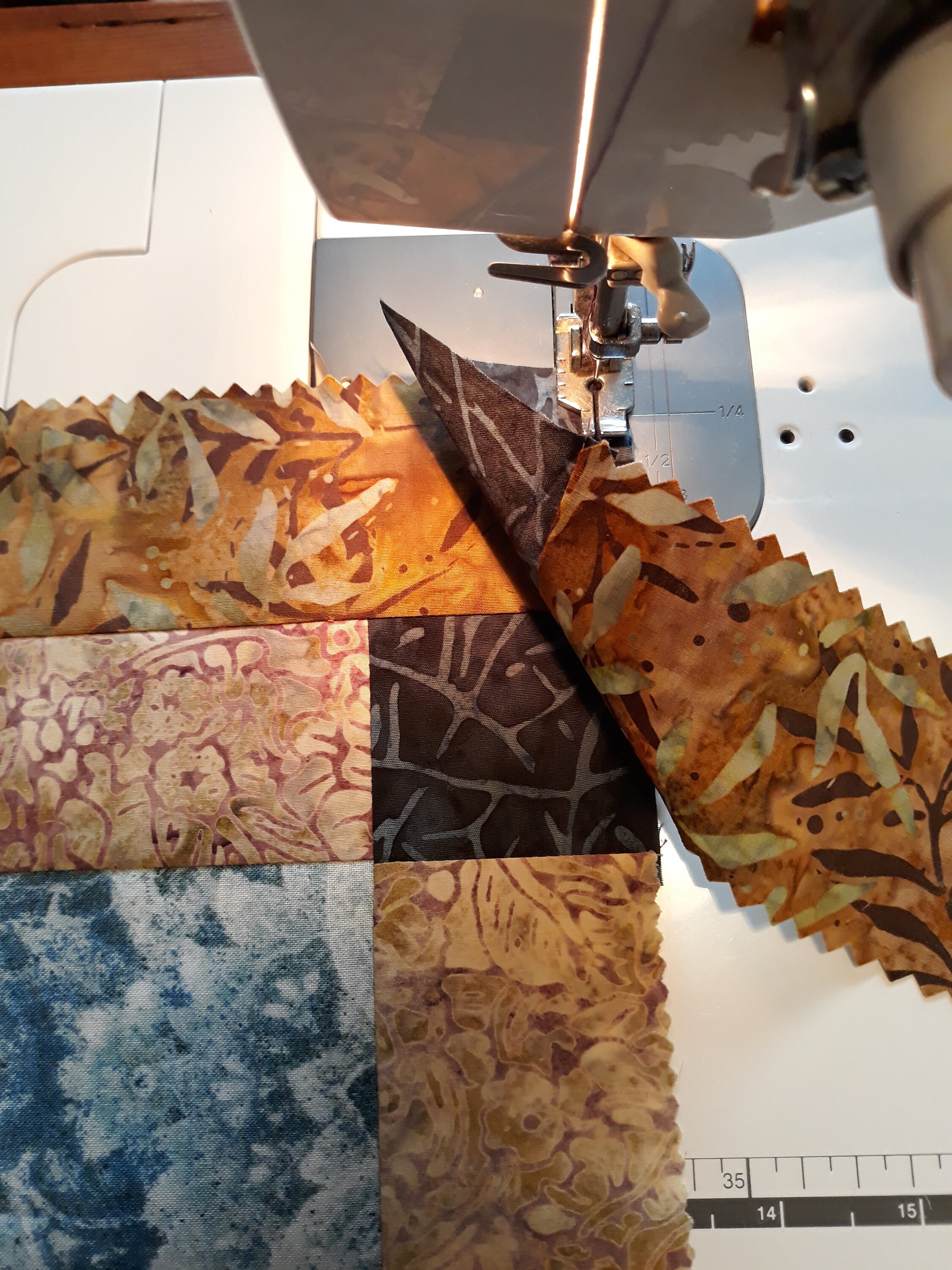 Tranquility - Horizontal French Braid Quilt PDF Pattern, Batik Fabrics ...