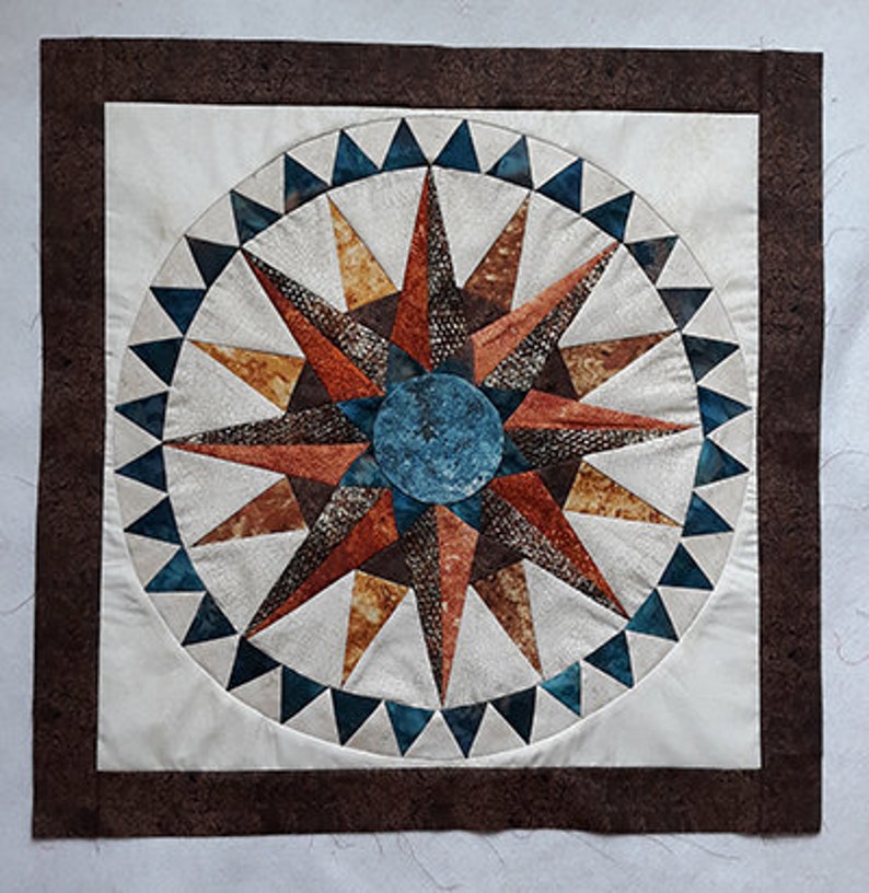 Miller's Mariner's Compass - Quilted Wall Hanging or Table Topper PDF ...