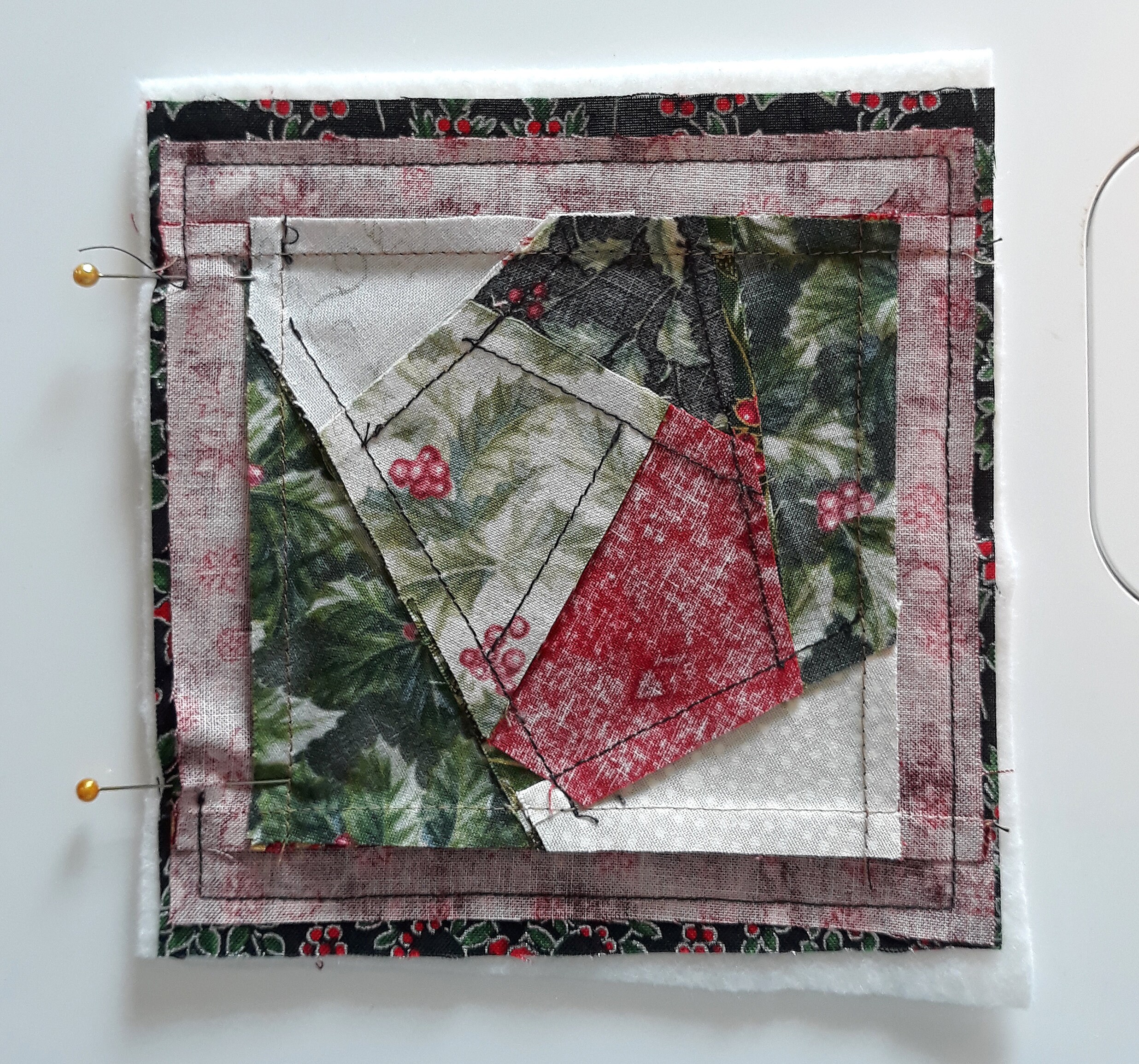 Crazy Quilt Christmas Coasters -- Paper Pieced PDF Patterns, Foundation ...