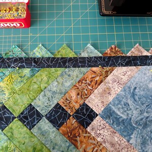 Tranquility - Horizontal French Braid Quilt PDF Pattern, Batik Fabrics ...