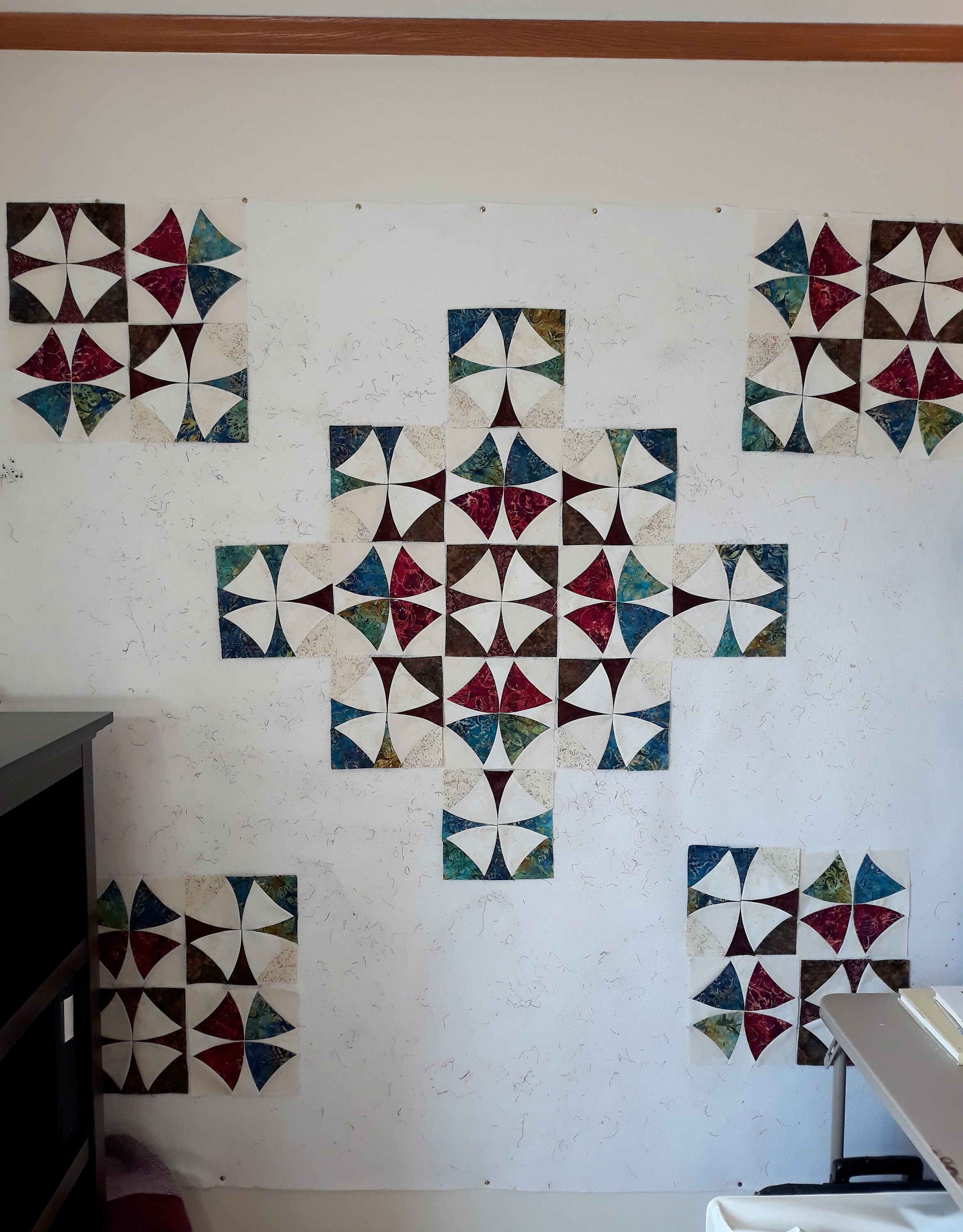 Winding Ways in Bloom - Quilt PDF Pattern, Pieced Winding Ways Blocks ...