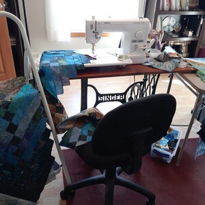 Tranquility - Horizontal French Braid Quilt PDF Pattern, Batik Fabrics ...