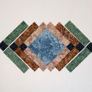 Tranquility - Horizontal French Braid Quilt PDF Pattern, Batik Fabrics ...