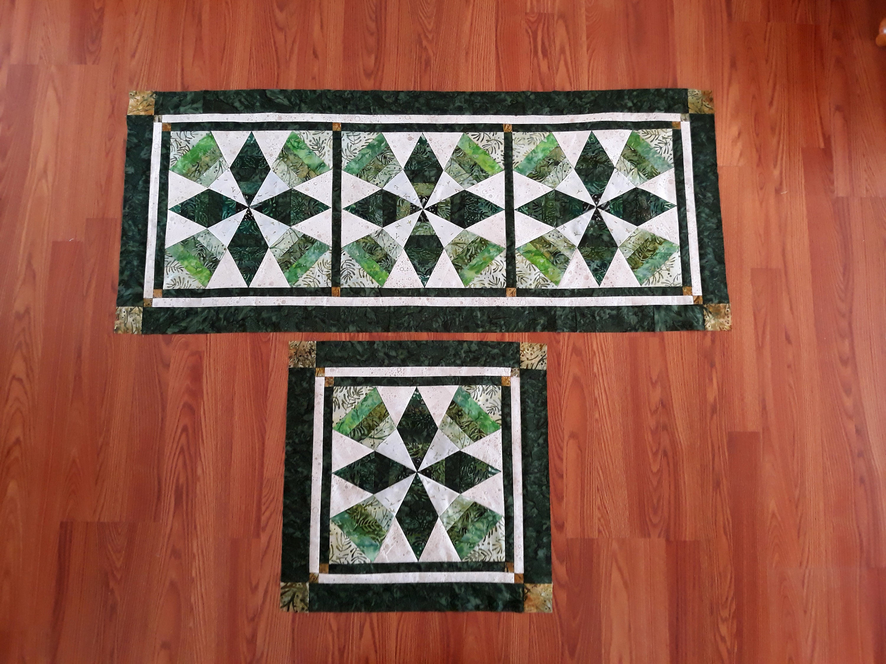 Miller's Star Quilted Table Runner and Table Topper Pattern - Etsy
