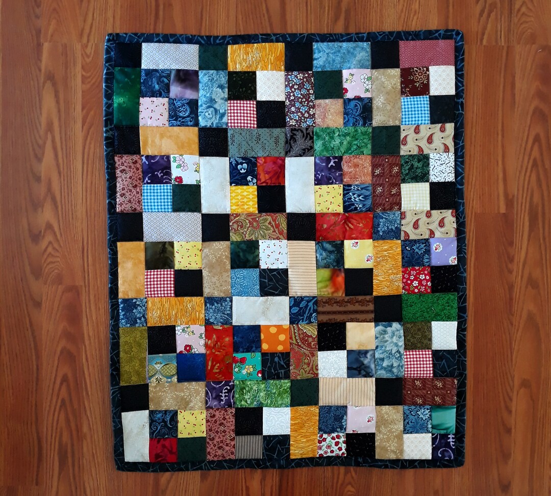 4-patch Chains Scrap Quilt PDF Pattern - Etsy