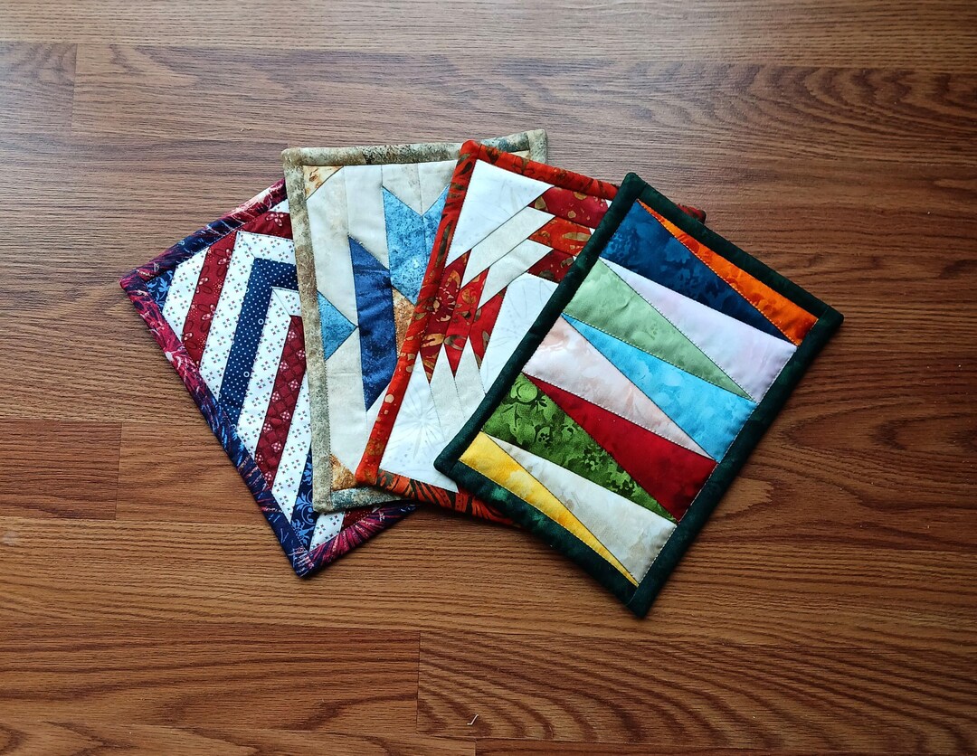 All Mug Rug Patterns Set 2 - All 4 of the Mug Rug Patterns I Designed ...