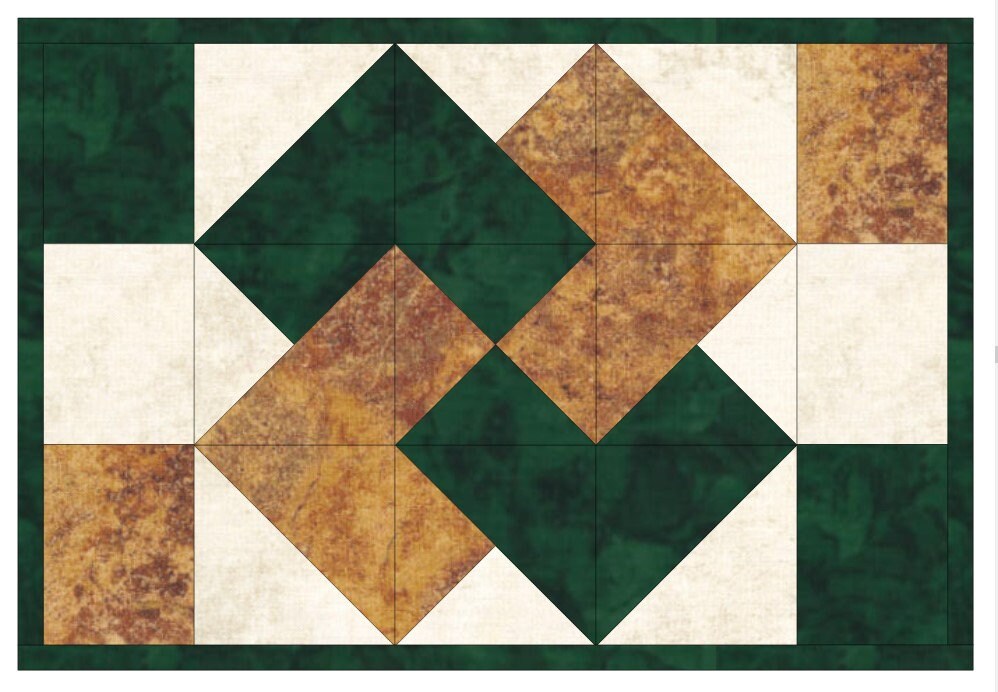 Card Trick Mug Rug - Quilted Mug Rug PDF Pattern, Pieced Card Trick ...