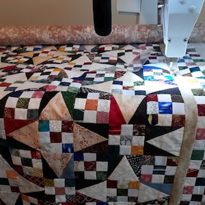 Scrappy 9-patch Nines - Scrap Quilt PDF Pattern Made, Pieced 9-patch ...