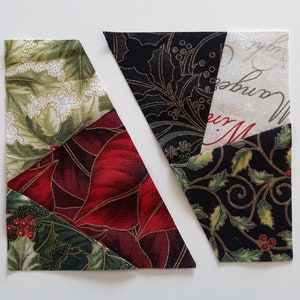 Crazy Quilt Christmas Coasters -- Paper Pieced PDF Patterns, Foundation ...