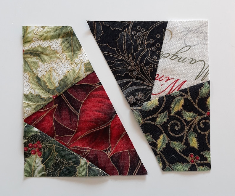 Crazy Quilt Christmas Coasters -- Paper Pieced PDF Patterns, Foundation ...