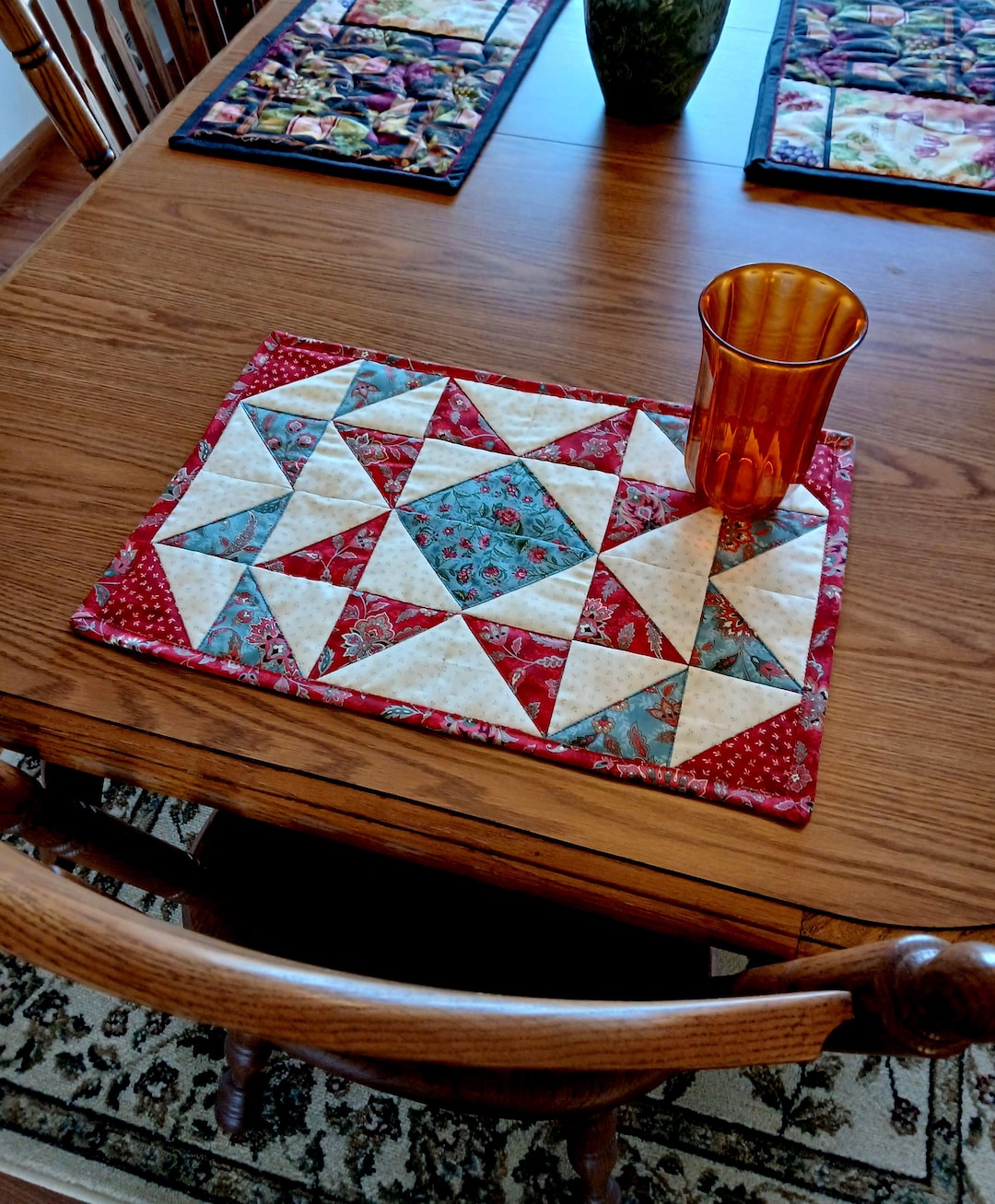 Country Stars Placemat Pattern -- A Quilted Placemat Pattern With Stars ...
