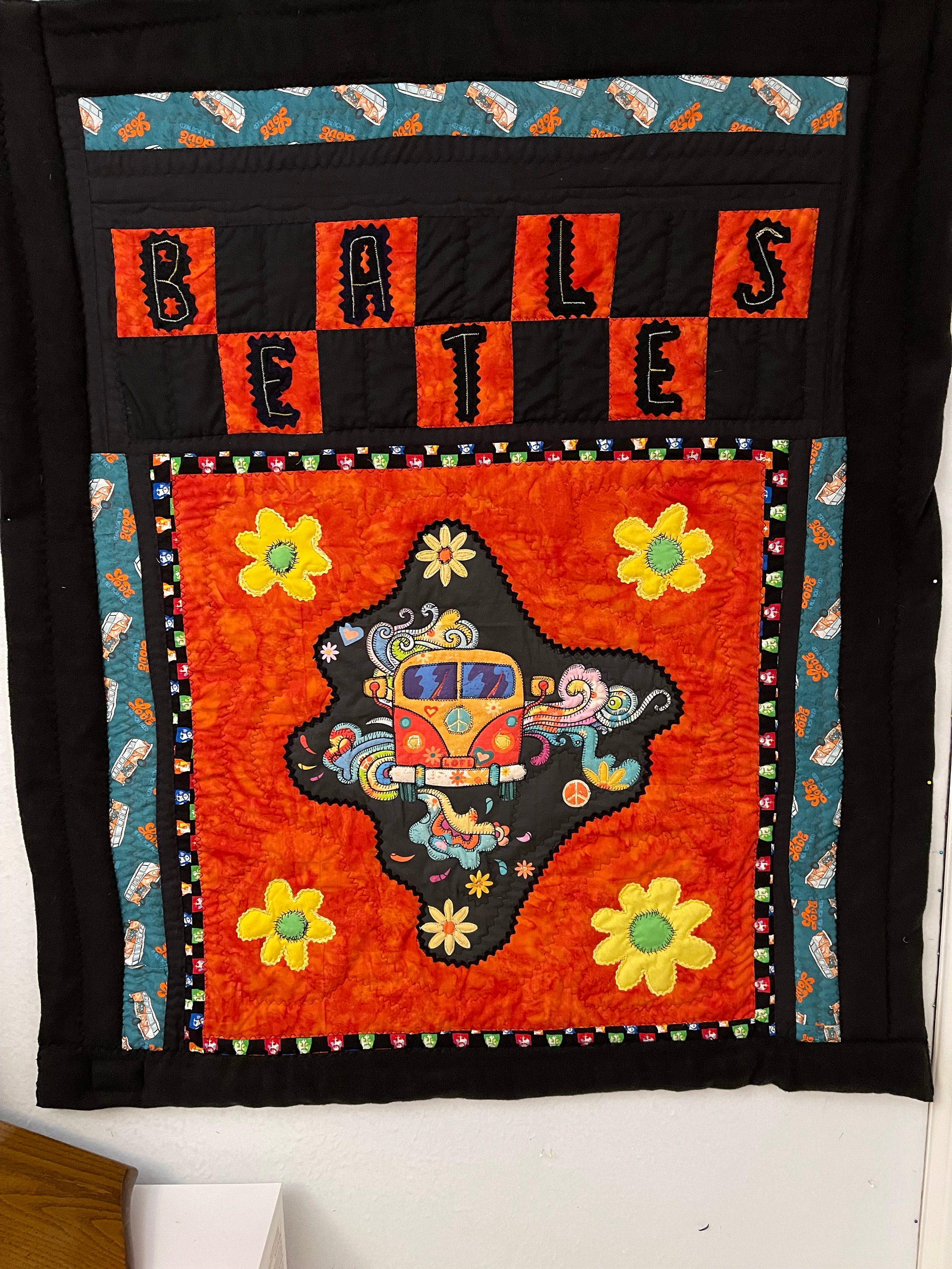 Beatles Art Quilt Throw - Etsy