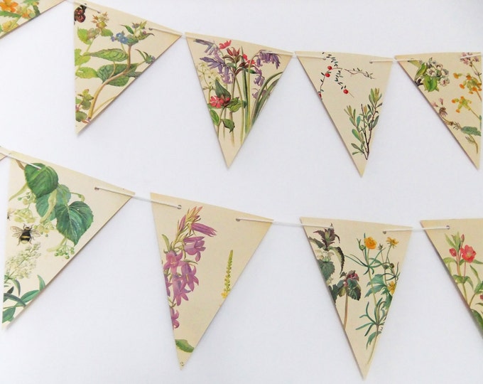 Spring and Summer Bunting - Wedding Garland - English Cottage Decor ...