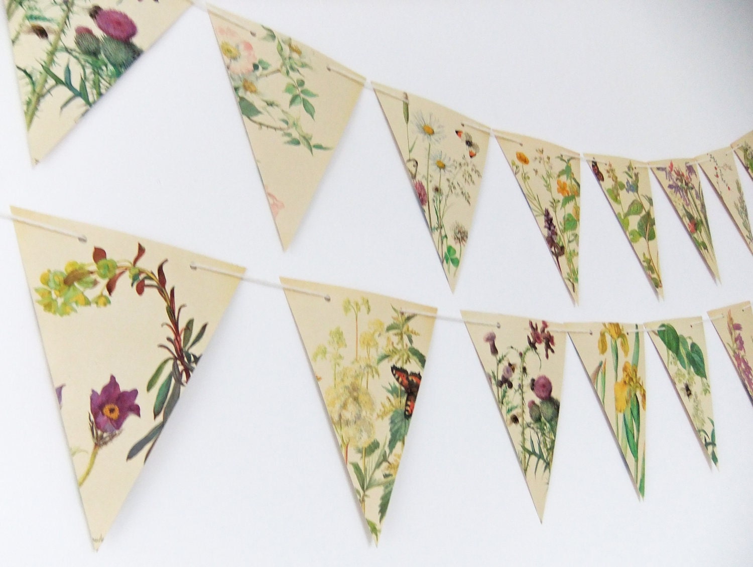 Spring and Summer Bunting - Wedding Garland - English Cottage Decor ...