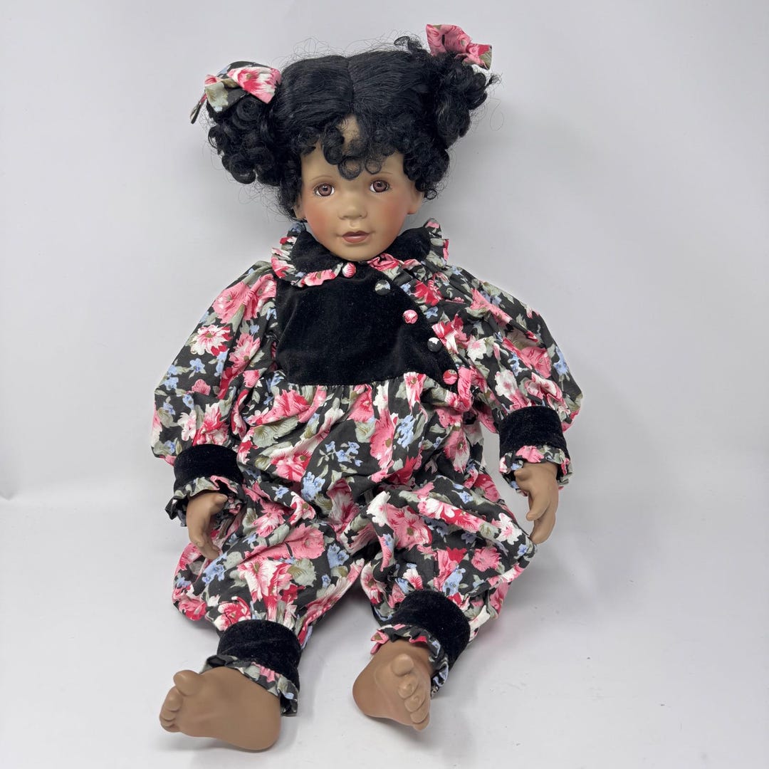 Laura Cobabe "tamika" Porcelain Doll African American 1993 Limited ...