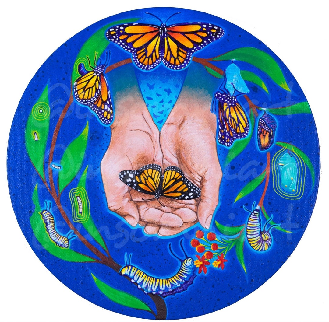 Ciclo De Una Monarca Print - Etsy