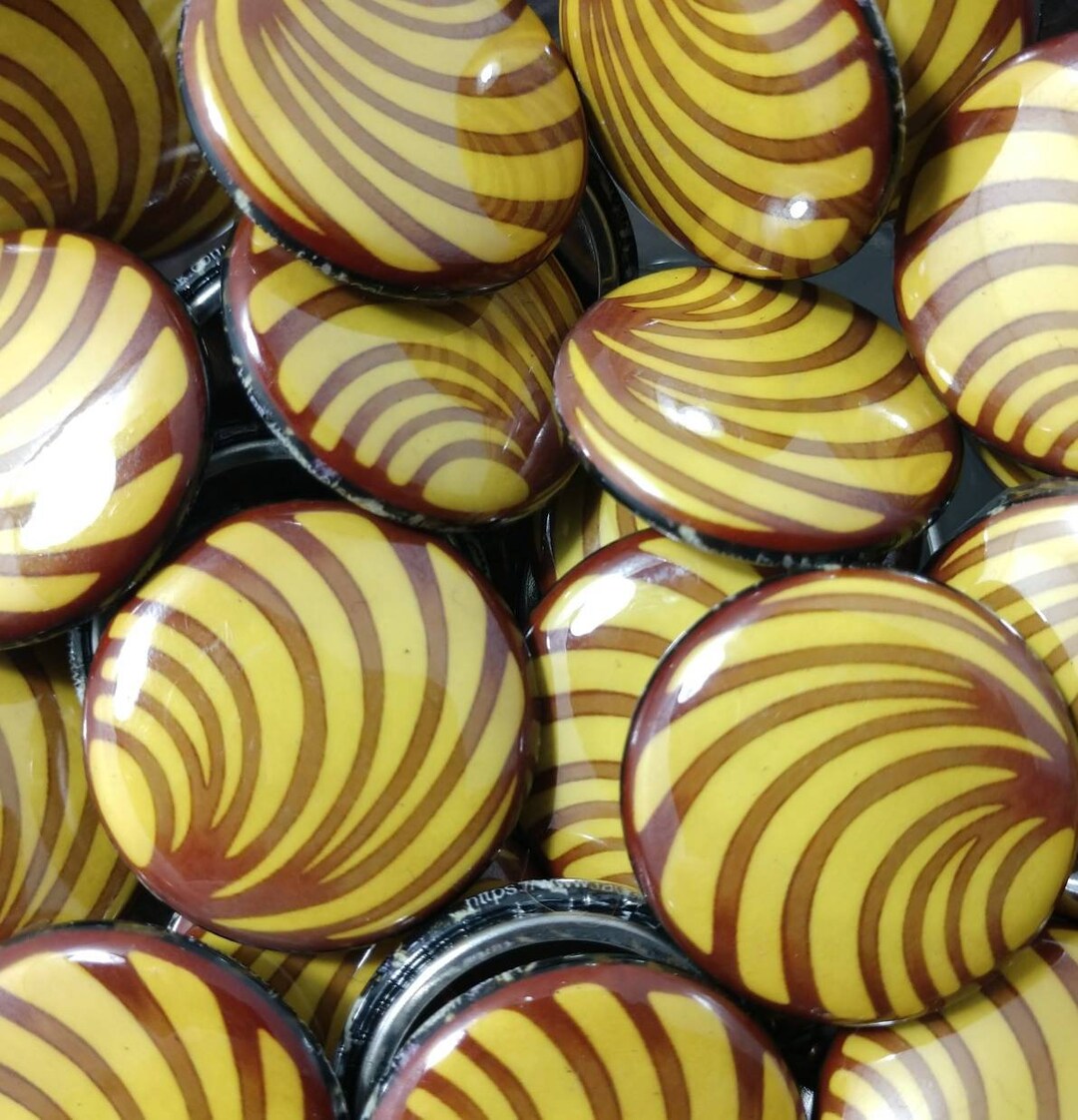 Yellow Concha 1in Button - Etsy