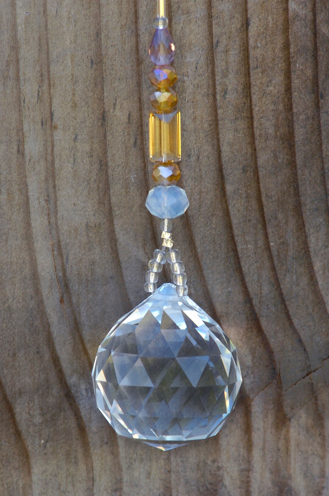 Suncatcher Cottagecore Mushroom Rainbow 40mm 1.6 Round Cut Crystal Ball ...