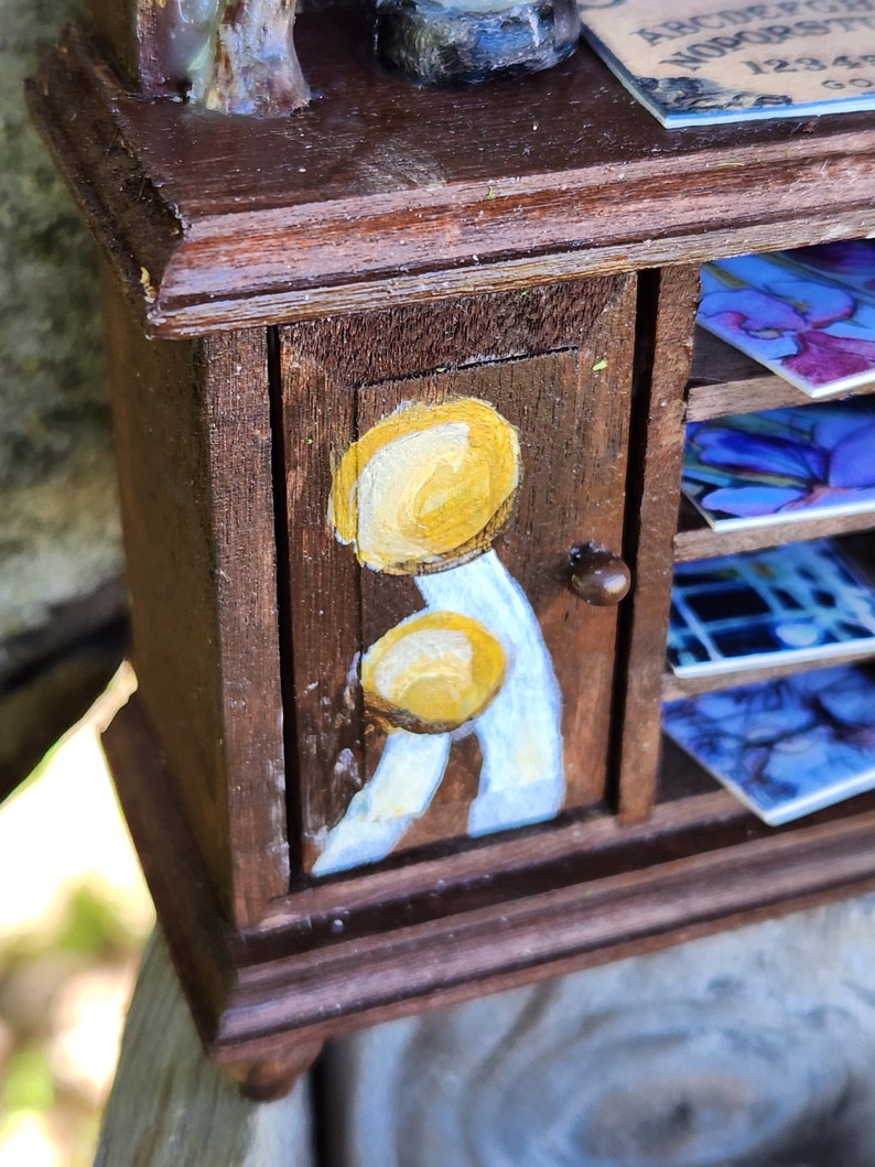 Dollhouse Fairy Garden Hutch / Bookcase Miniature Ooak Altar 26 Elizabeth Mukerji - Etsy