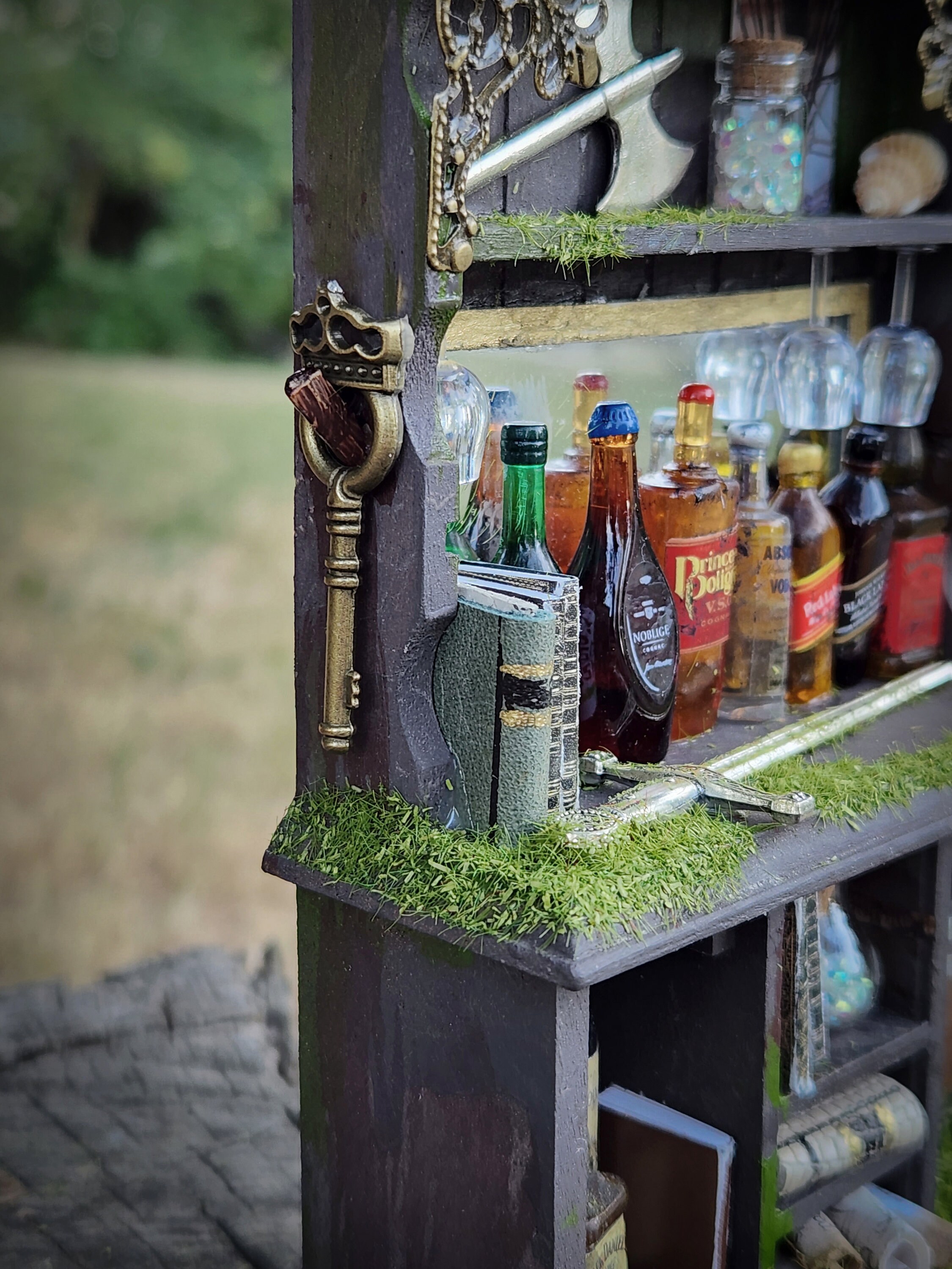 Witchy Fairy Tavern Hutch Bookcase Miniature Dollhouse - Etsy