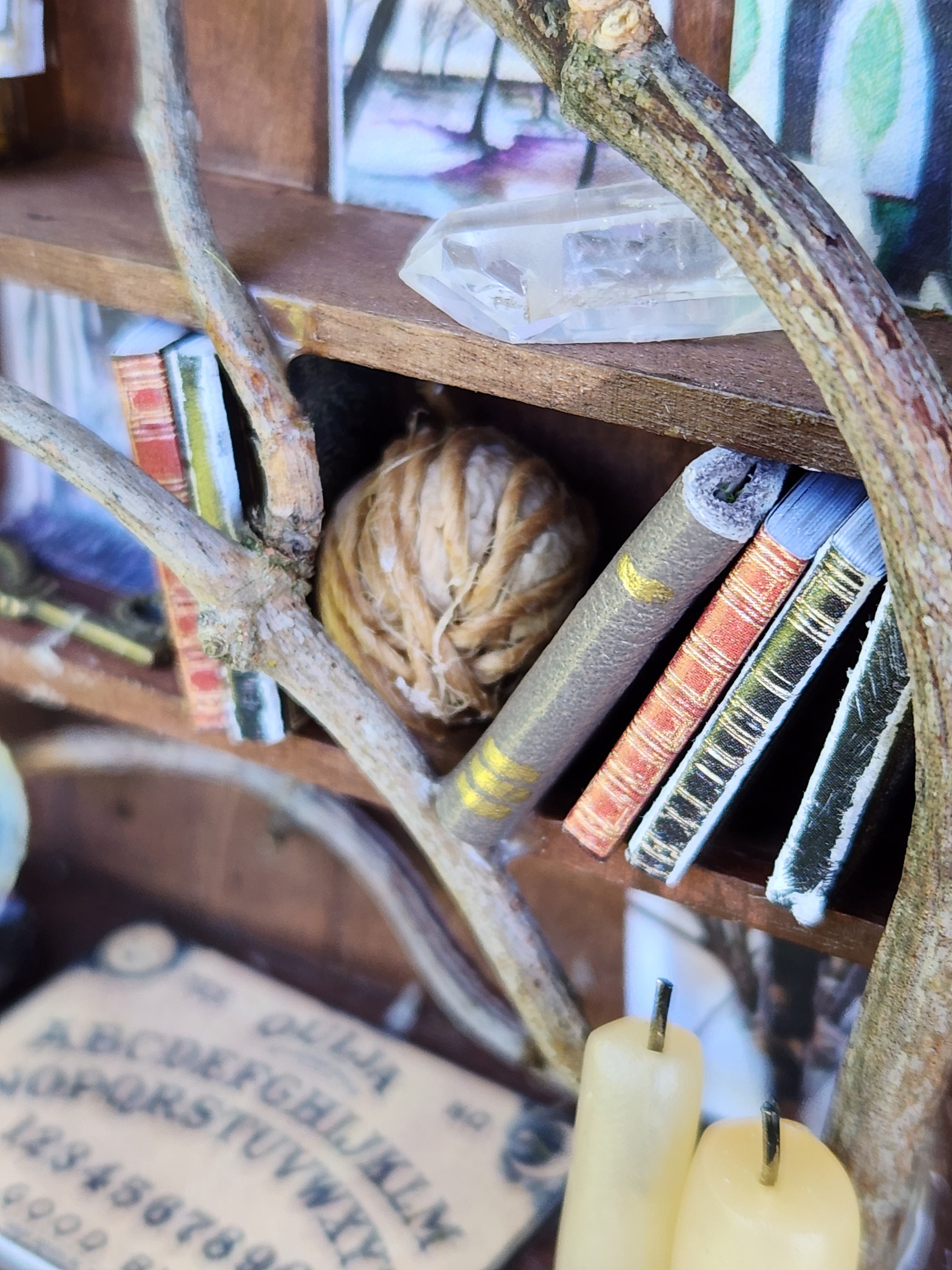 Dollhouse Fairy Garden Hutch / Bookcase Miniature Ooak Altar 26 ...