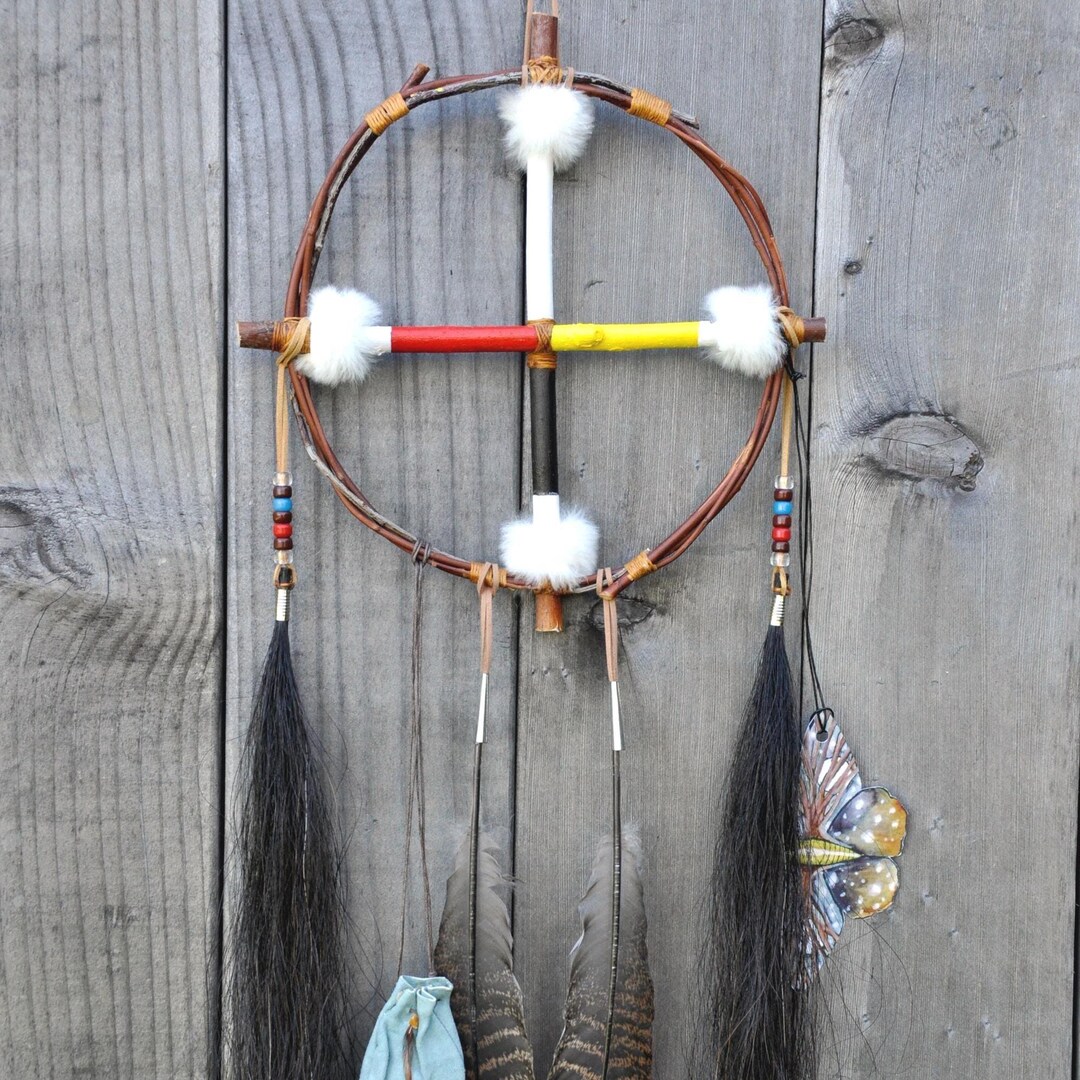 Native American Medicine Wheel \ Dream Catcher, Spiritual Tool #002 - Etsy