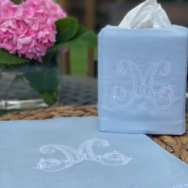 Linen Tissue Box Cover - Etsy