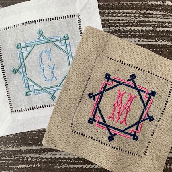 Monogram Napkins - Etsy