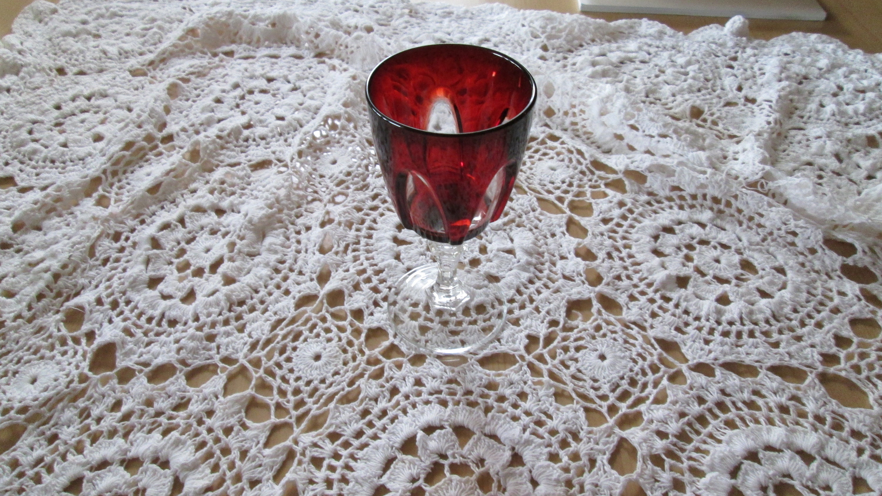 Garnet Red Lumin Arc Wine Glasses - Etsy