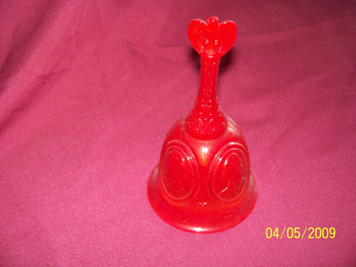 Fenton Red Bicentennial Bell - Etsy