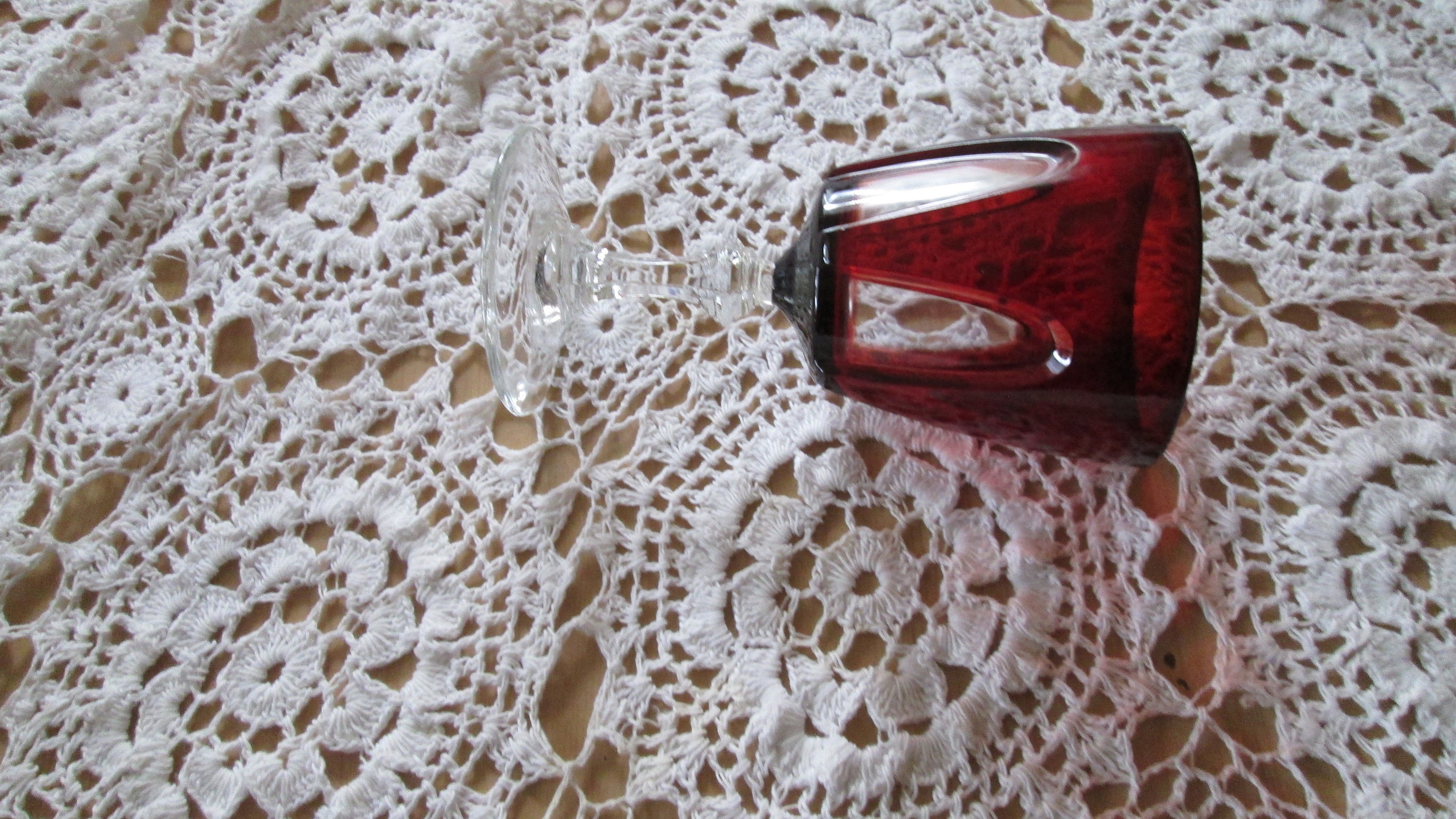 Garnet Red Lumin Arc Wine Glasses - Etsy