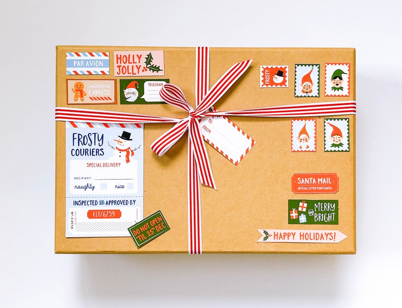 Christmas Mail Postage Marks & Stamps Christmas Wrapping Christmas ...