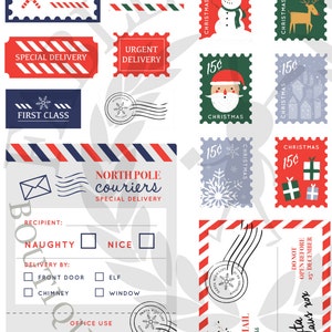 Santa Claus Official Postage Marks & Stamps | Gift | Christmas Wrapping ...