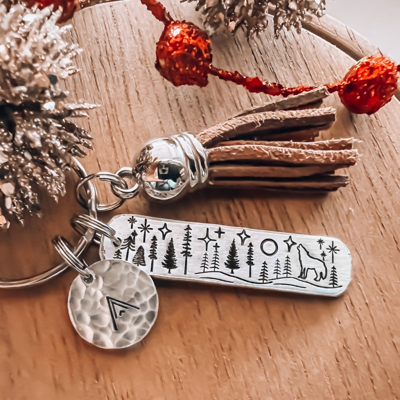 Tree Keychain - Etsy