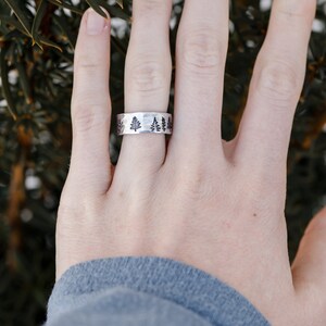 Nature Rings, Silver Rings for Women, Unique Christmas Gifts, Forest ...