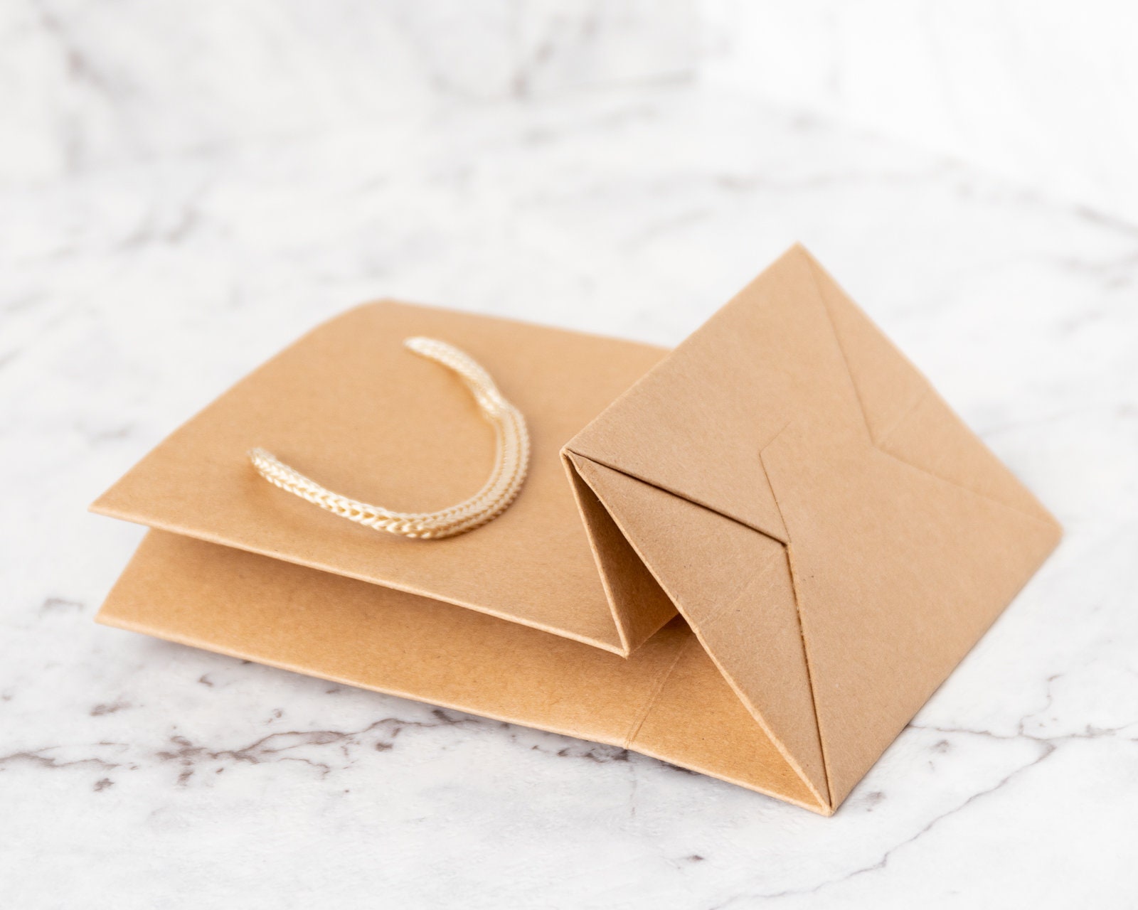 50x Kraft Brown Paper Carry Bags With Handle Wedding Party | Etsy