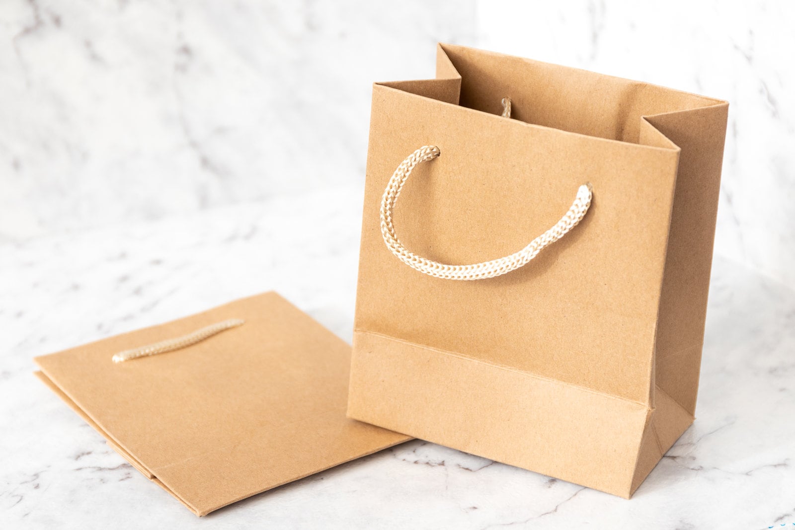 50x Kraft Brown Paper Carry Bags with Handle Wedding Party | Etsy