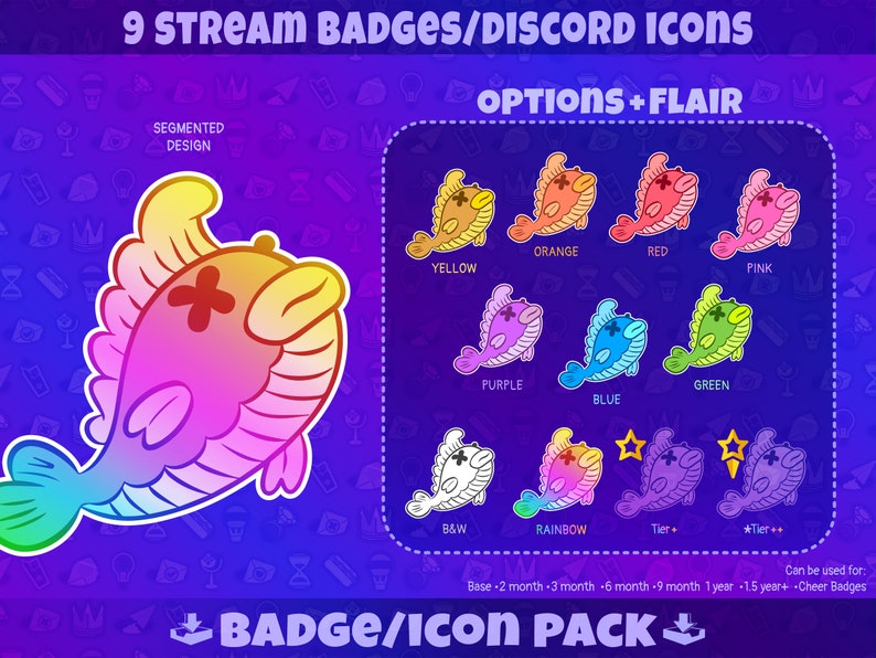 Twitch Animal Badge | Stream Badges | Youtube Badge | Kick Stream Art ...