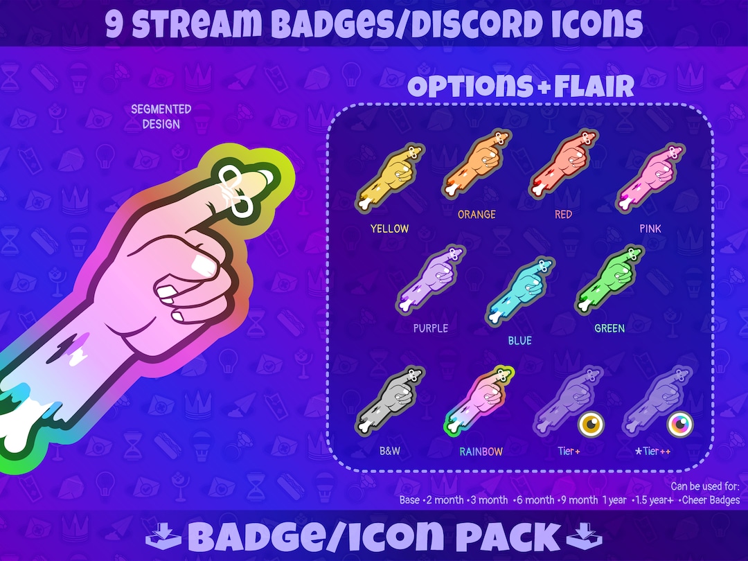 Twitch Badge, Kick Badge, Twitch Badges, Discord Role Icons, Subscriber ...