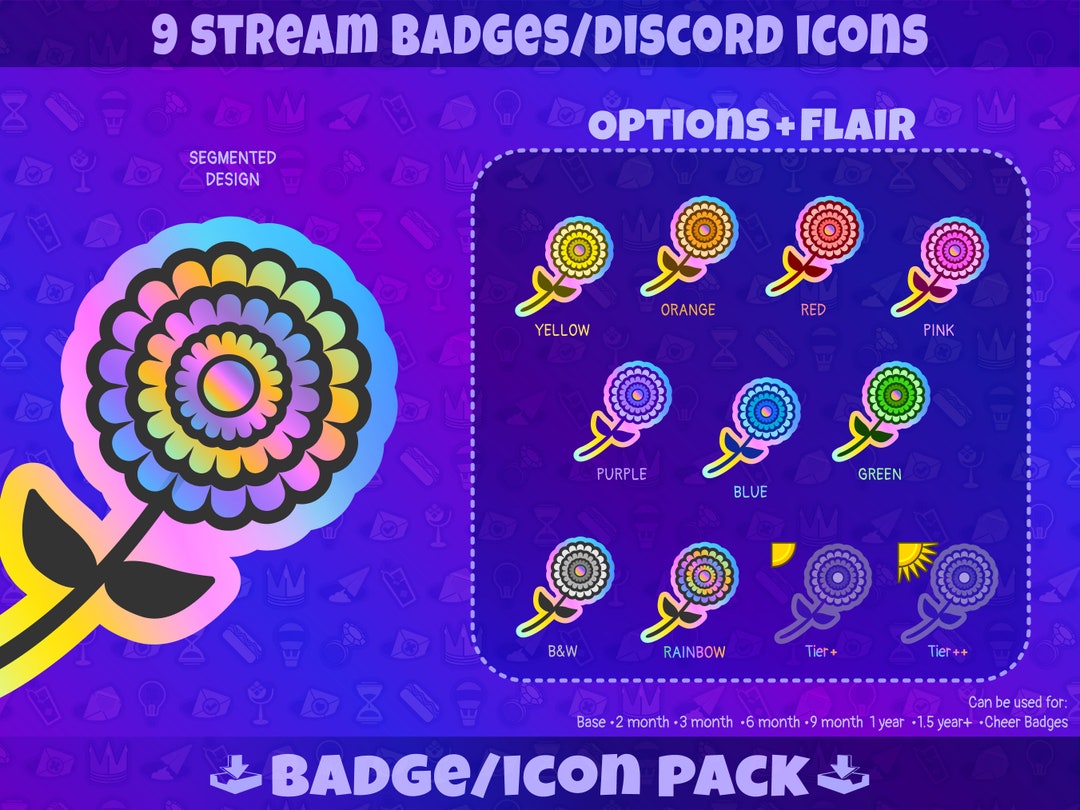 Twitch Badge, Youtube Badge, Kick Badge, Stream Badge, Discord Art ...