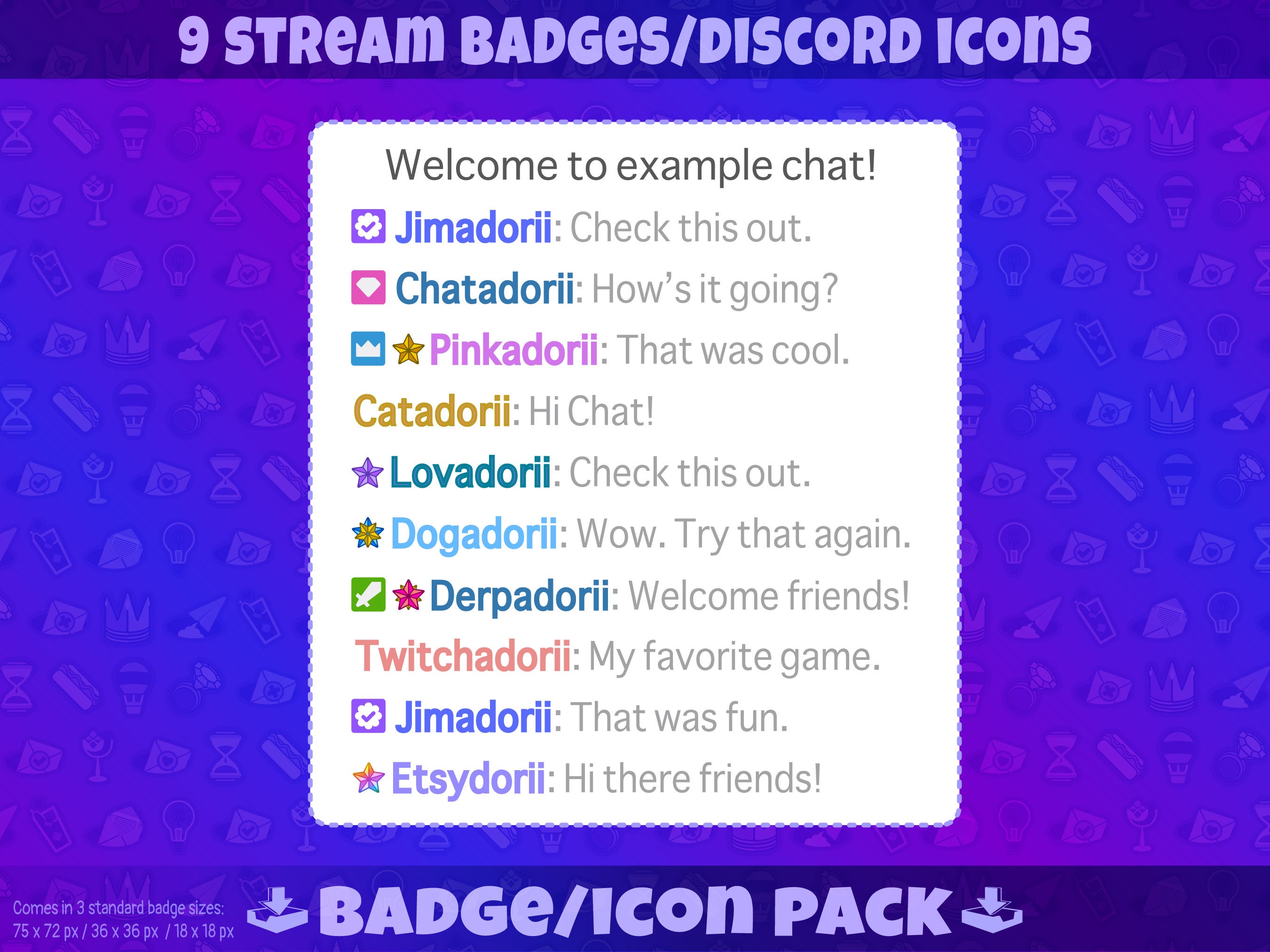 Twitch Star Badges Kick Stream Art Discord Roles Stream Badge Bit ...