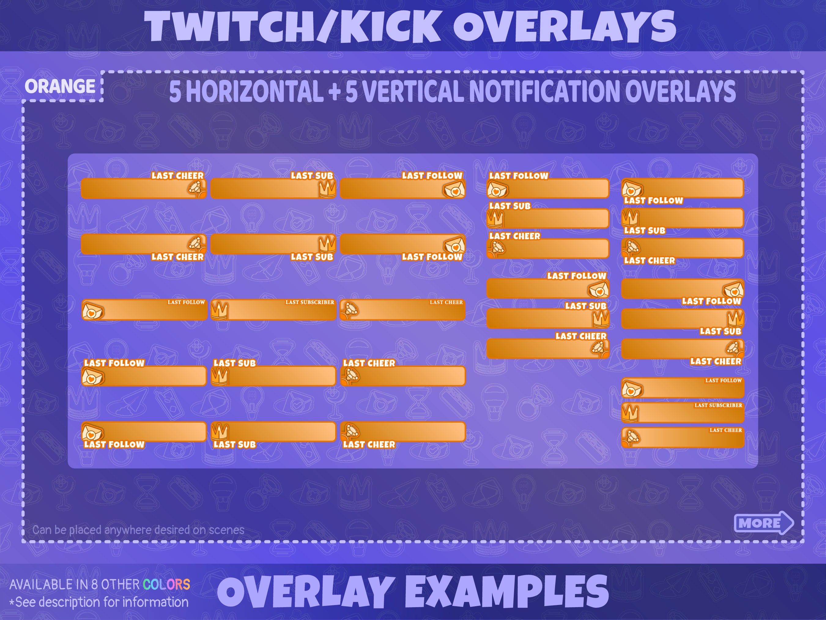 Twitch Overlay, Youtube Overlays, Kick Overlay, Twitch Screen, Stream ...