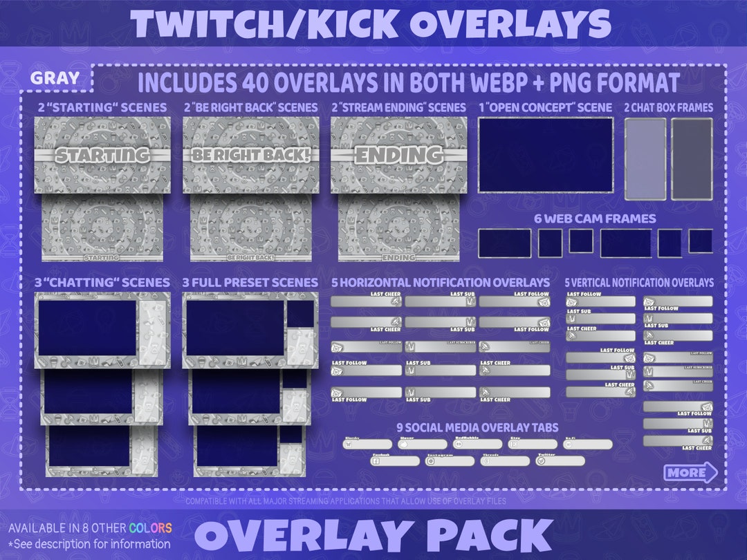 Twitch Overlays, Youtube Overlays, Kick Overlays, Twitch Screen, Stream ...