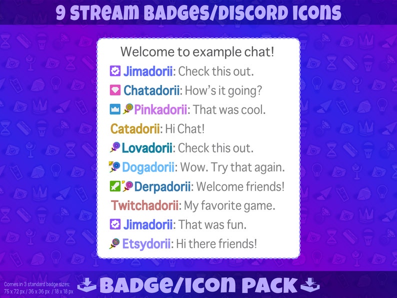 Twitch Badge, Youtube Badge, Kick Badge, Stream Badge, Discord Art ...