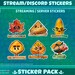 Twitch Stickers, Kick Stickers, Stream Stickers, Youtube Overlays ...