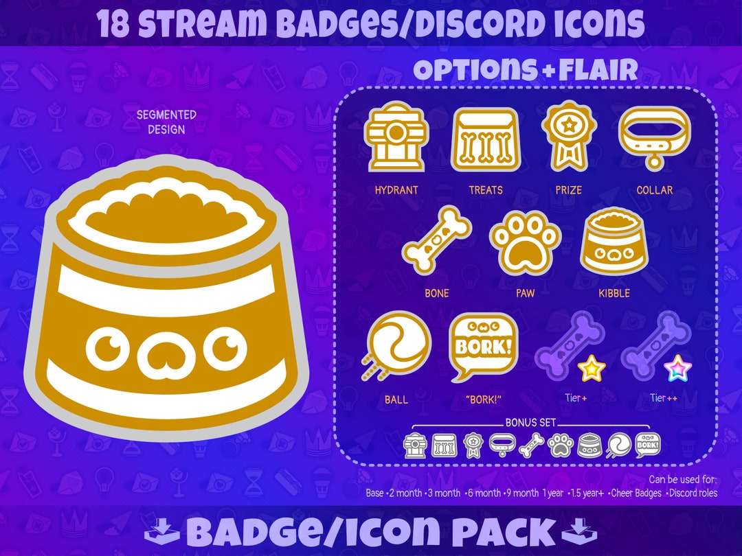 Dog-themed Badges | Youtube Streamer Badges | Discord Role Icons ...