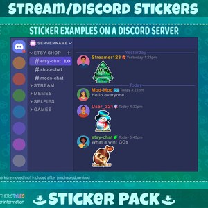 Twitch Stickers, Kick Stickers, Stream Stickers, Youtube Overlays ...