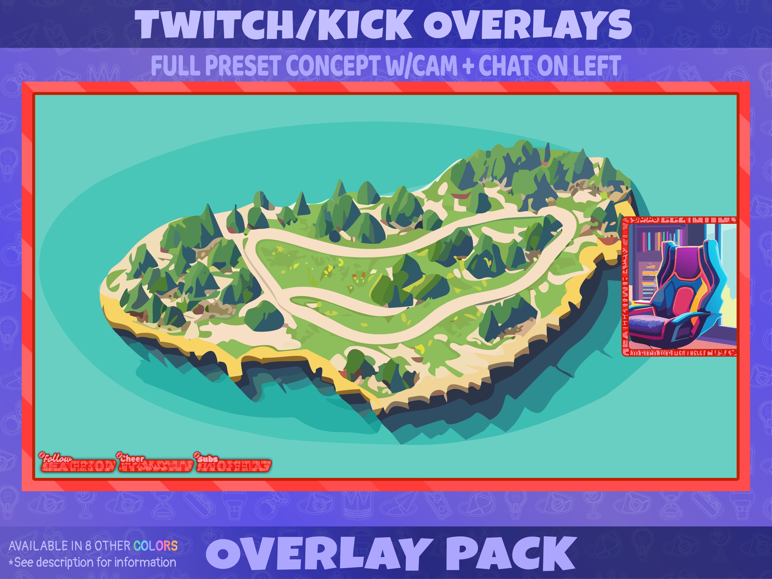 Red Stream Overlay Pack for Twitch Kick Youtube | Stream Scenes Panels ...